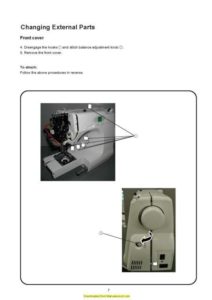 Janome JP720-JP760 Sewing Machine Service Manual