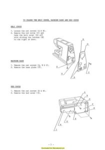 New Home Janome 652 Sewing Machine Service-Parts Manual