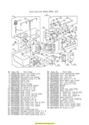 Janome 534-534D MyLock Sewing Machine Service-Parts Manual