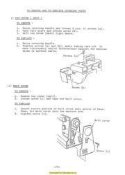 New Home Janome L-352 Sewing Machine Service-Parts Manual