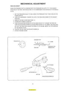 Janome 4800 Memory Craft Sewing Machine Service-Parts Manual