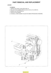 Janome 4800 Memory Craft Sewing Machine Service-Parts Manual