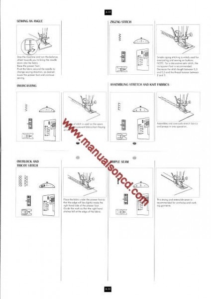 Elna 2002-2004-2006 Sewing Machine Instruction Manual