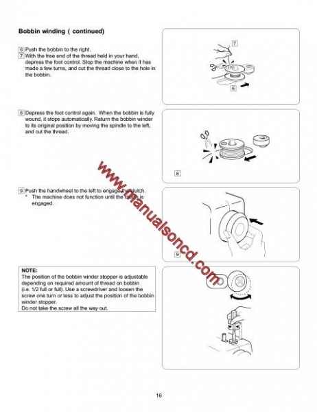Singer - Kenmore 384.13016300 Sewing Machine Instruction Manual