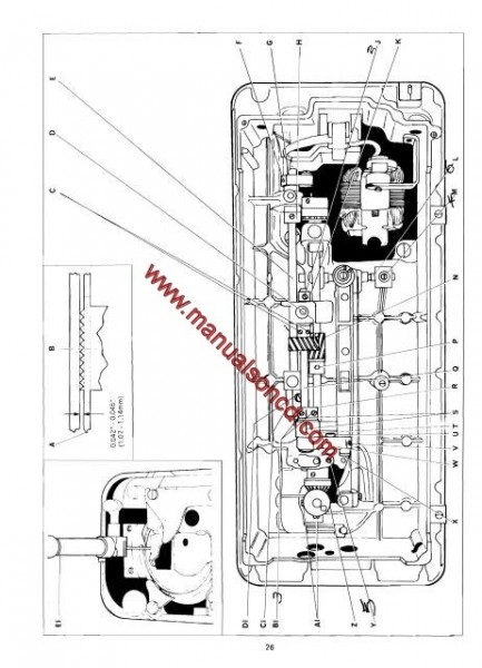 Singer 500 Sewing Machine Service Manual 518, 538, 513, 514, 533