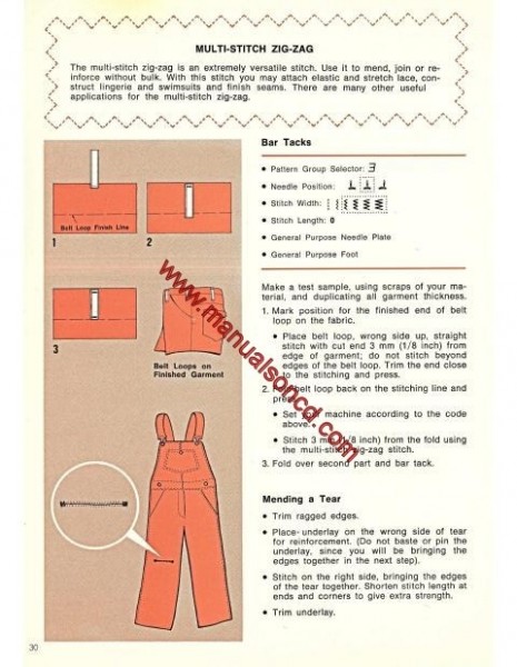 Singer 6136 Sewing Machine Instruction - Owners Manual