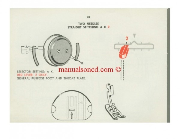 Singer 401 SLANT-O-MATIC Model Sewing Machine Manual