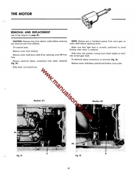 Singer 611 Sewing Machine Service Manual