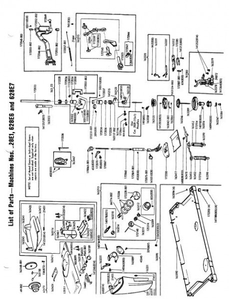 Singer 628 Sewing Machine Service Manual