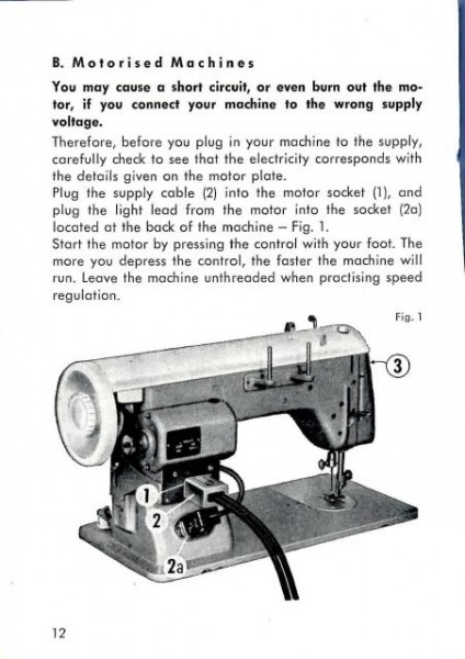 Pfaff 139 Sewing Machine Instruction Manual