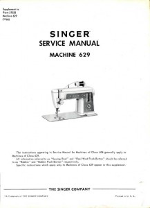 Singer Service Manuals