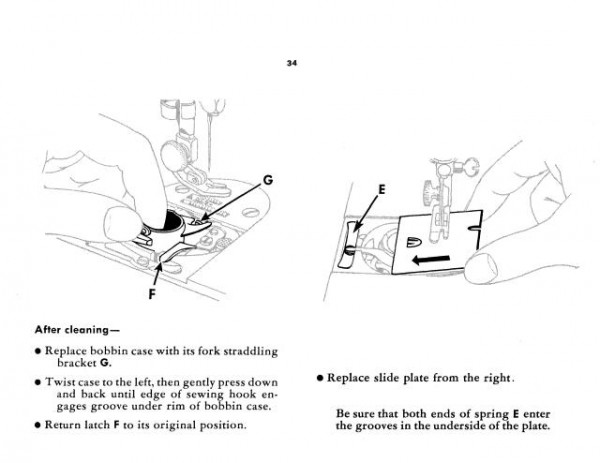 Singer 185J Sewing Machine Instruction Manual