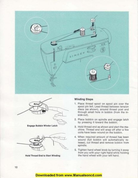 Singer 417 Sewing Machine Instruction Manual