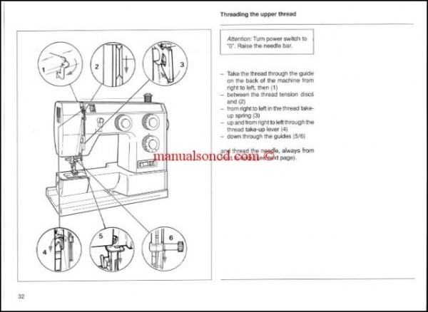 Bernina Bernette 715, 730, 740E Sewing Machine Instruction Manual