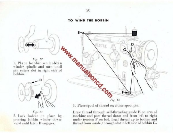 Singer 319 Sewing Machine Instruction Manual