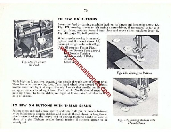 Singer 319 Sewing Machine Instruction Manual