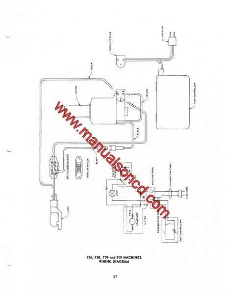 Singer 750 Sewing Machine Service Manual Repairs Parts Lists