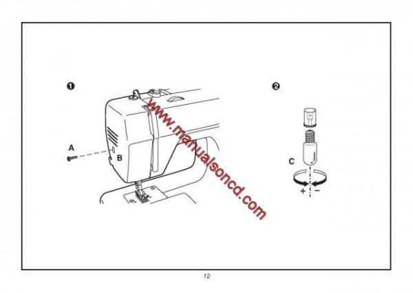 Euro-pro 8260 Sewing Machine Instruction Manual